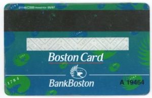 Bank Card: BostonCard Bancomat (BankBoston, UruguayCol:UY-MS-0003