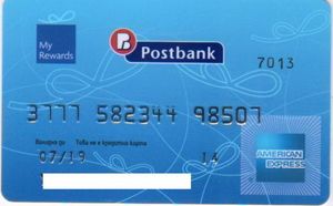 Bank Card: Postbank American Expres My Rewards - 1012 (Postbank ...