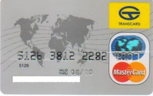Bank Card: Transcard MasterCard Silver Map - 08-06 (Transcard Financial ...