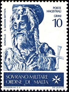 Stamp: Painting by Donatello (Malta, Sovereign Military Order of(St ...