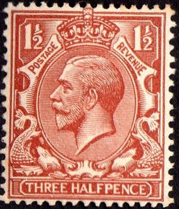 Stamp: King George V (United Kingdom of Great Britain & Northern ...