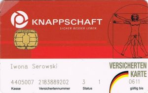 Functional Card: Knappschaft (Insurance, Germany, Federal Republic ...