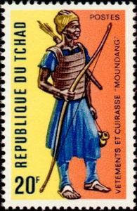 Stamp: Moundang warrior (Chad(Chad Warriors) Mi:TD 606A,Sn:TD 278,Yt:TD ...