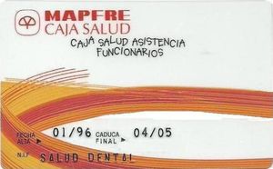 Functional Card: Mapfre Caja Salud (Insurance, Spain(Mapfre) Col:ES ...