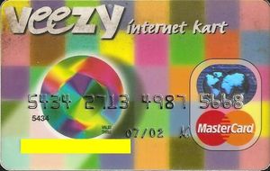 Bank Card: Veezy İnternet Kart (Denizbank, Turkey) Col:TR-MC-0088