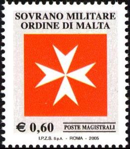 Stamp: Maltese cross (Malta, Sovereign Military Order ofYt:SM-OM 805,Un ...