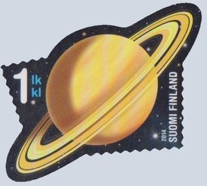 Stamp: Saturn (Finland(Signs of the sky) Mi:FI 2325,Sn:FI 1466a,Sg:FI ...