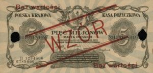 Banknote: 5,000,000 Marek (Poland(1918-1924 Second Republic - Polish ...