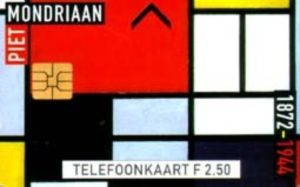 Phonecard: Mondriaan (KPN - Chip Cards & L&G Cards, Netherlands(Advertising Cards Chip (CRD ...