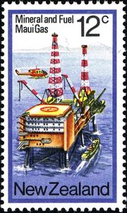 Stamp: Maui Gas Drilling Platform (New Zealand(Sea Resources) Mi:NZ 746 ...