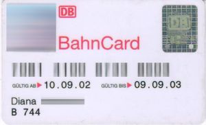 Functional Card: Bahn Card (Services - Delivery, Germany, Federal ...