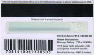 Functional Card: Bahn Card (Services - Delivery, Germany, Federal ...