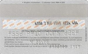 Bank Card: Family Card (Denizbank, Türkiye (Turkey)Col:TR-VI-0094