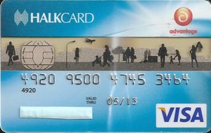 Bank Card: HALK Card-Advantage (Halkbank, Türkiye (Turkey)Col:TR-VI-0147