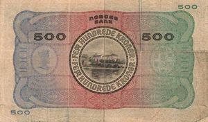 Banknote: 500 Kroner (Norway(1901-1945 "Christie" Issue) Wor:P-11a