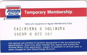 Functional Card: Temporary Membership (Insurance, United States of ...