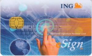 Bank Card: ING Bank Electronic Signature Personal Card - 1 (ING Bank ...