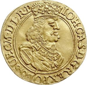 Moneda: 1 Ducat (Danzig(1648~1668 - 23rd King John II Casimir Vasa) WCC ...