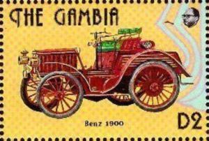 Stamp: Benz Red, 1900 (Gambia(Benz Automobiles (1993)) Mi:GM 1613,Sn:GM ...