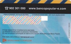 Bank Card: Banco Popular – e.com (Banco Popular, Spain) Col:ES-MC-0168.06
