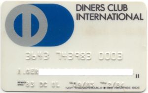Bank Card: Diners Club International (ii) (Diners Club International ...