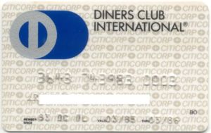 Tarjeta de Banco: Diners Club International (BO) (Citicorp, GreciaCol ...