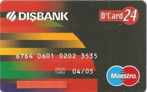 Bank Card: D'Card 24 (Dışbank, Türkiye (Turkey)Col:TR-MS-0033