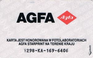 Functional Card: AGFA. StarPrint (Photoservices, Poland(AGFA) Col:PL ...