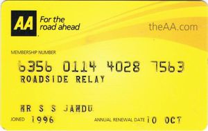 Functional Card: AA For the road ahead (Car Assistance and Auto Clubs ...