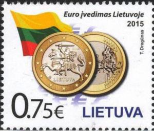 Stamp: Introduction of Lithuanian Euro Coins (LithuaniaMi:LT 1175,Sn:LT ...
