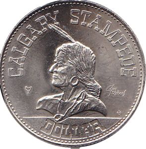 Token: Calgary Stampede Dollar 1977 (Canada(Canada Trade Dollar) Col:CA ...