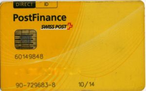 Bank Card: PostFinance Postcard (PostFinance, SwitzerlandCol:CH-PL-0001.02