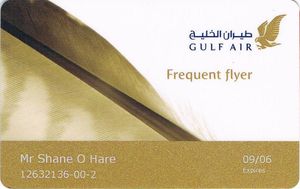 Functional Card: Frequent Flyer (Airlines, Bahrain) (Gulf Air) Col:BH ...
