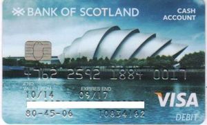 Bank Card: Bank of Scotland - Cash Account (Bank Of Scotland, United ...