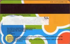 Bank Card: Zaba-Maestro (Zagrebacka Banka, Croatia) Col:HR-MS-0017