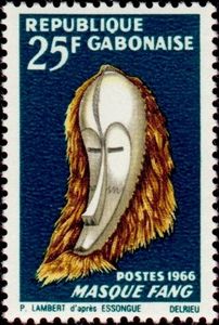 Timbre: Fang Mask (Gabon(International negro arts festival, Dakar ...