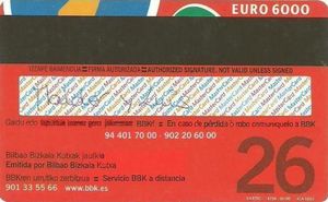Bank Card: Bbk 26 = (BBK - Caja Bilbao Bizkaia, SpainCol:ES-MC-0119.03