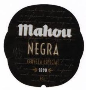 Etiqueta de bebida: Mahou - Negra (Mahou S.A., EspañaCol:ES-BEER-000130