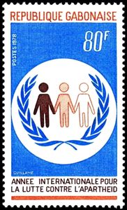 Stamp: Anti-Apartheid emblem (GabonMi:GA 669,Sn:GA 408,Yt:GA 406,Sg:GA 664