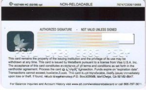 Bank Card: AT&T Promotional card (MetaBank, United States of AmericaCol ...