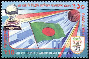 Stamp: 6th ICC Trophy Championship (BangladeshMi:BD 620,Sn:BD 549,Yt:BD ...