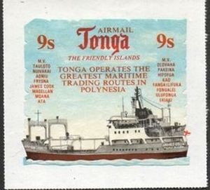 Stamp: „James Cook“ (Tonga(Royal Marine Institute) Mi:TO 514,Sn:TO C164 ...