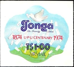 Stamp: Pigeon and letters (Tonga(U.P.U. (Universal Postal Union ...