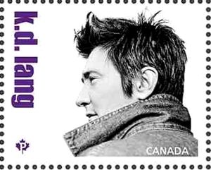 Stamp: K.D. Lang (Canada(Canadian Country Artists) Mi:CA 3157,Sn:CA ...