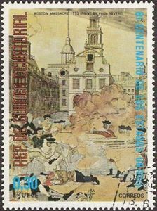 Stamp: Boston-Massacre (Equatorial Guinea(American Bicentenary (II)) Mi ...