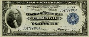 Banknote: 1 Dollar (United States of America(1918 Federal Reserve Bank ...