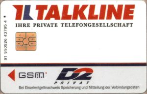 Cartões Telefônicos: TALKLINE-D2 PRIVAT - Stiftung Alsterdorf (Vodafone ...