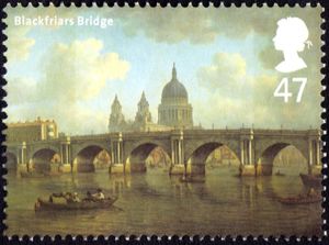 Stamp: Bridges of London- Blackfriars Bridge (United Kingdom of Great ...