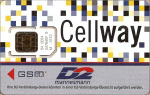 Telefonkarte: Cellway D2-Mannesmann (Vodafone, Deutschland ...