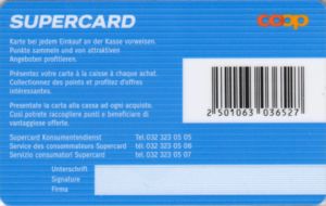 Functional Card: Coop - Supercard (Shops - Supermarkets, Switzerland ...